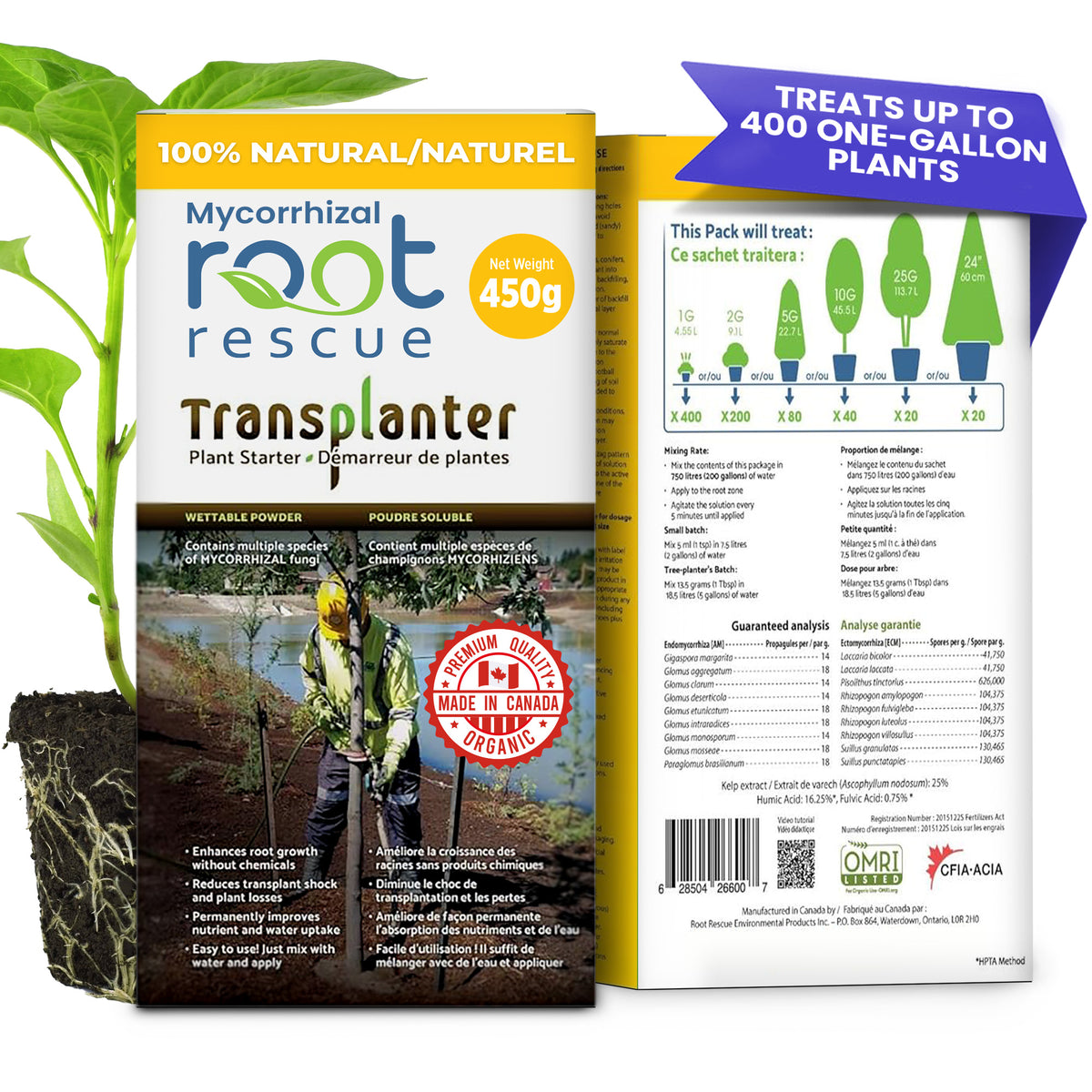 450 Gram Root Rescue Transplanter (Free Shipping) – Root Rescue Products